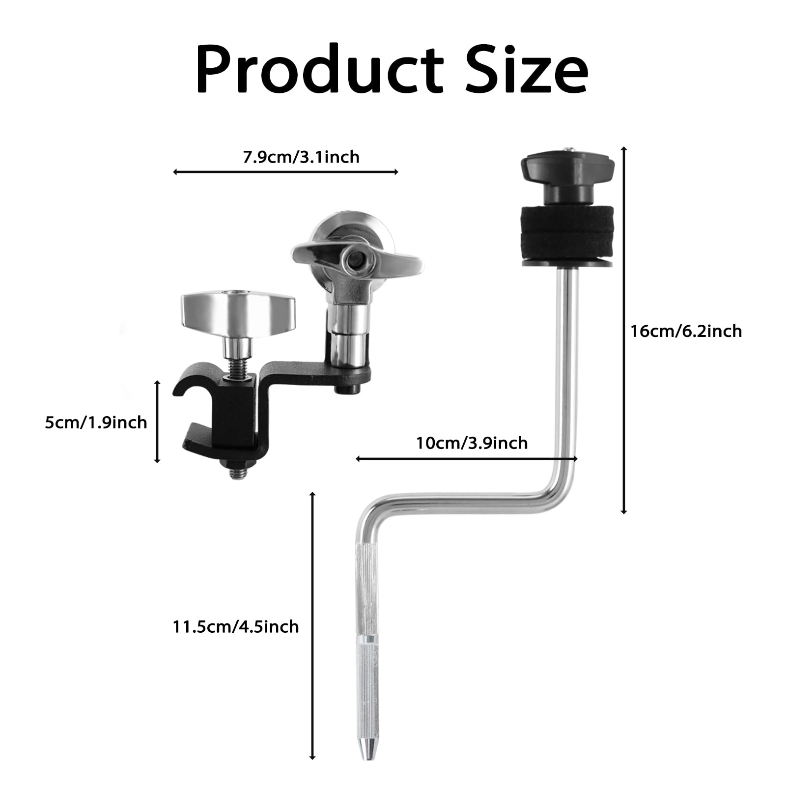 Snapklik.com : RANMING Cymbal Clamps Arm Drum Hoop Mount Cymbal Clamp ...