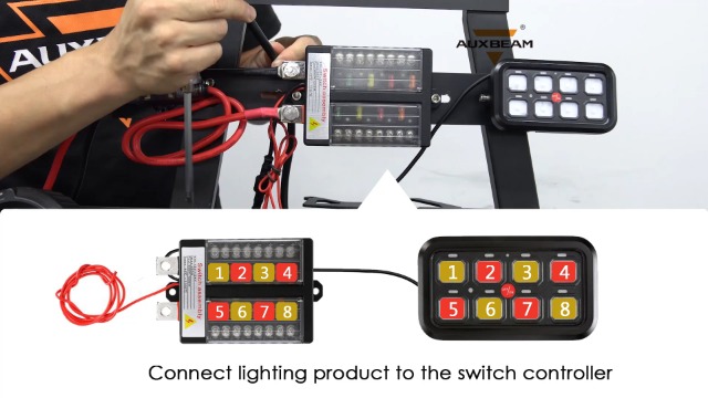 Watch Auxbeam 8 Gang Switch Panel Automatic Dimmable Switch Box on ...