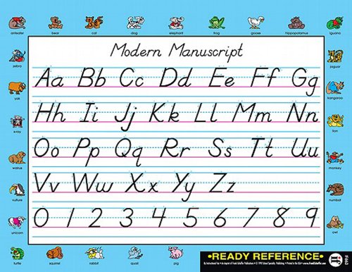 Amazon | Modern Manuscript and Contemporary Cursive Ready Reference ...
