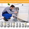 Amazon.com : Jetter Heads Kit, Rotating Button Drain Cleaning Nozzle ...