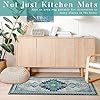 Amazon.com: Teal Boho Kitchen Mats for Floor, Green Blue Turquoise ...