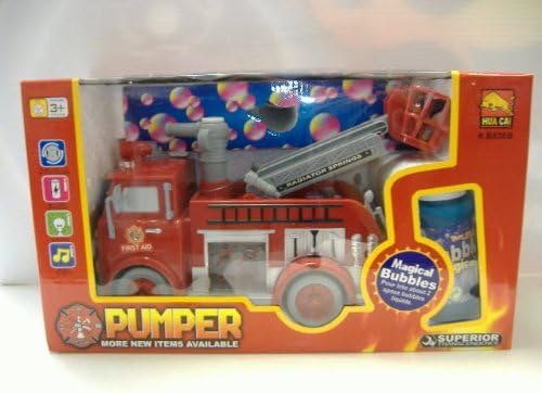 Amazon.com: Pumper Bubble-Blowing Fire Truck : Toys & Games