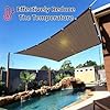 Amazon.com : Shade Cloth with Grommets and Ropes, 80% UV-Blocking Sun ...