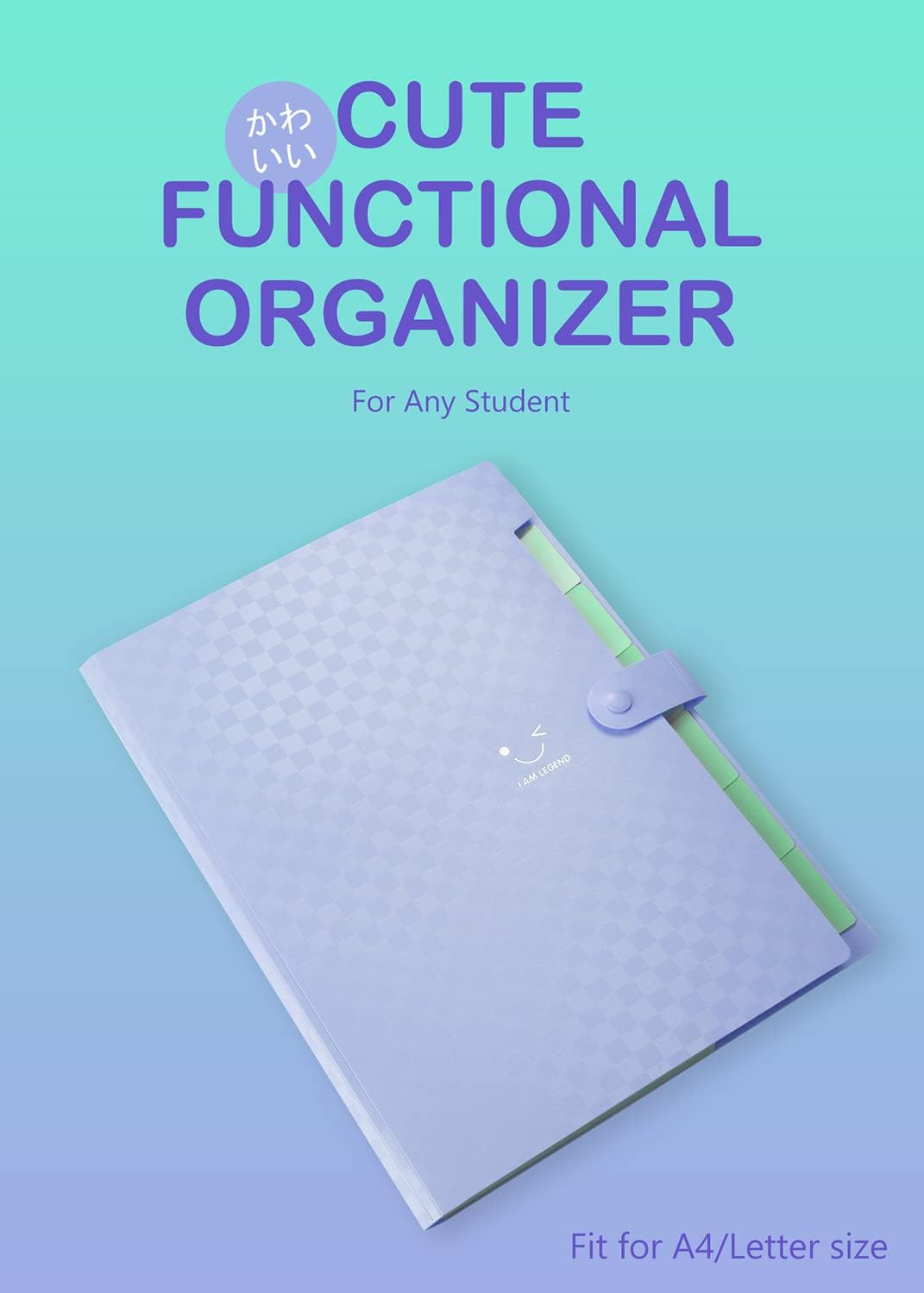 Buy ThinkTex Cute Folder for School with 7 Pockets, Portable File ...