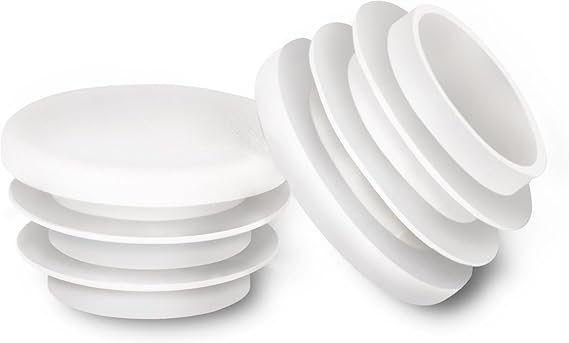 Amazon.com: 19mm (3/4 Inch) Round Plastic Plug, Round White Plastic End ...