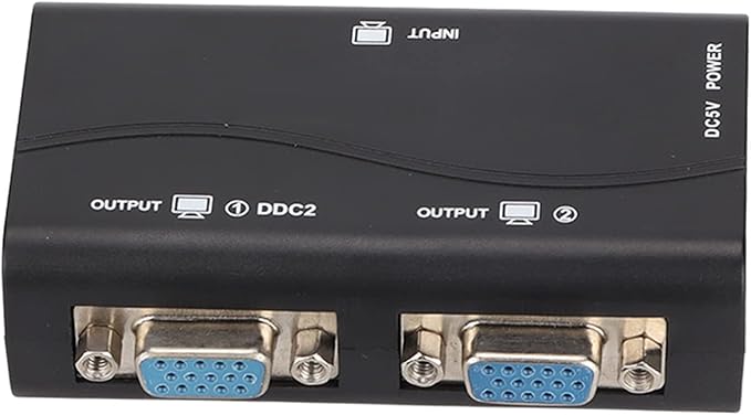 Amazon.co.jp: 1 In 2 Out Vga Splitter Hd Vga Splitter Abs Vga Splitter ...