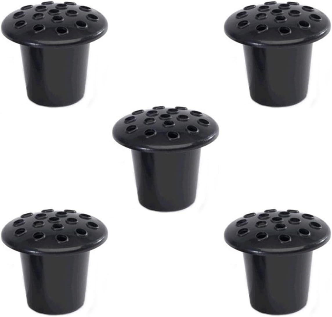 PACK OF 5 Black Memorial Grave Vase with Lids | Grave Flower Vase ...