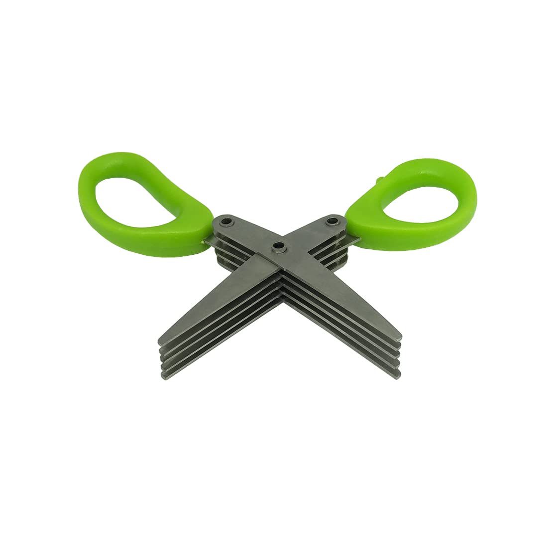 NOSCOMP Kitchen Multi-Functional Stainless Steel Five-Layer Scissor ...
