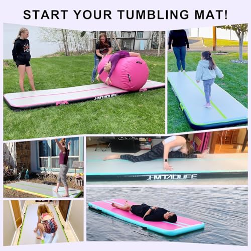 Snapklik.com : HMTAOLIFE Inflatable Air Gymnastics Mat Tumble Track, 6. ...