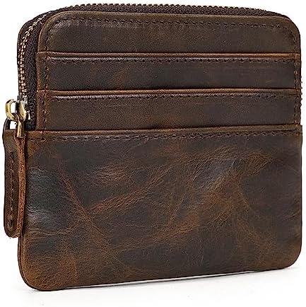 Amazon.com: Wugebud 1 Pcs Leather Snap Coin Purse Wallet With Card ...