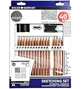 Daler-Rowney Simply 12ml Gouache Paint Set, 24 Assorted Colours, Opaque ...