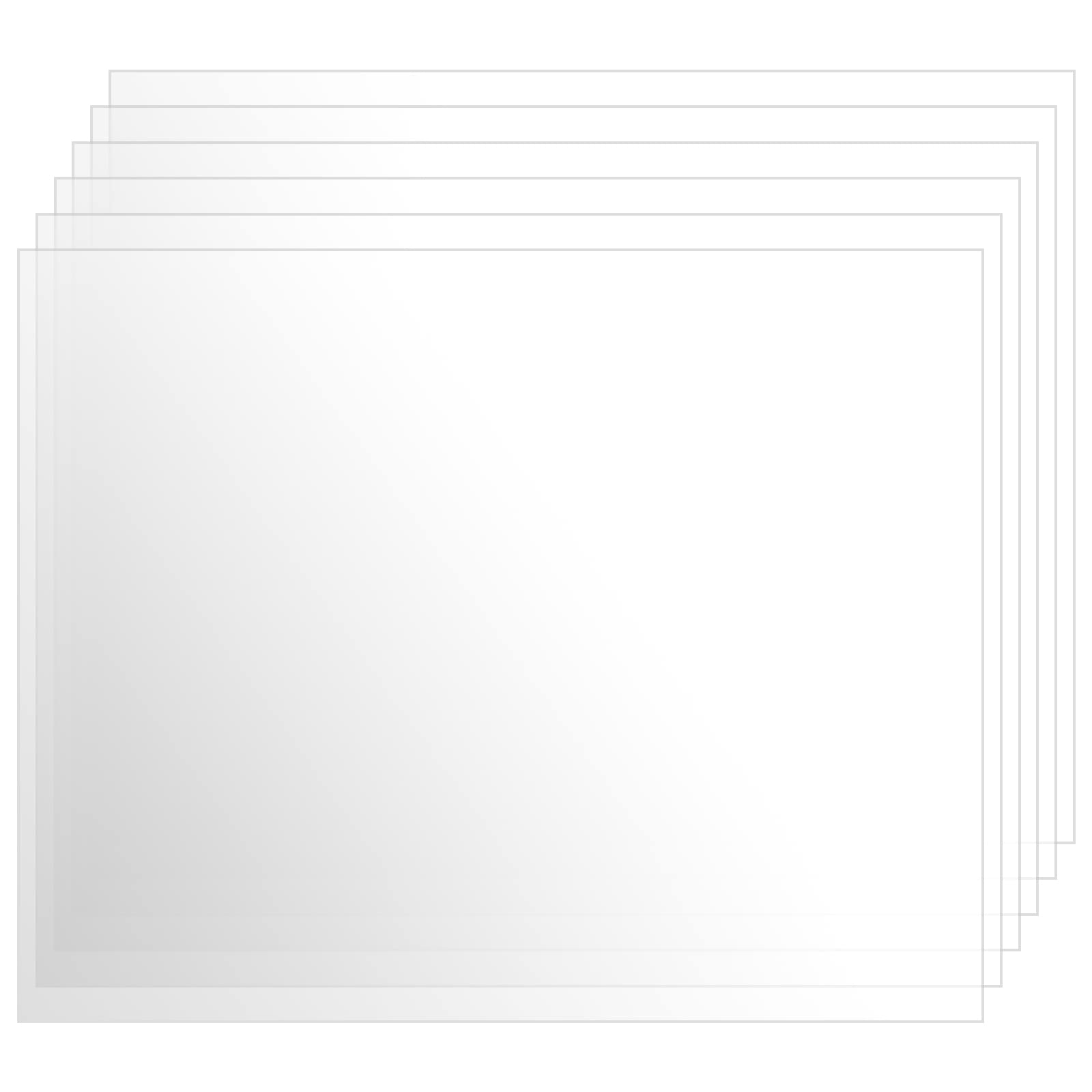 Amazon.com: KEILEOHO 6 PCS 11 x 14 Inch Clear Acrylic Sheet ...