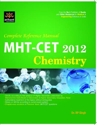 Buy Complete Reference Manual MHT-CET 2012 Chemistry Book Online at Low ...