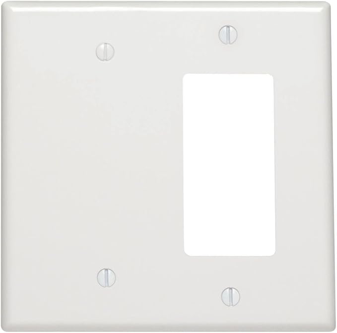 Amazon.com: Leviton 2-Gang 1-Blank 1-Decora/GFCI Combination, Midway ...