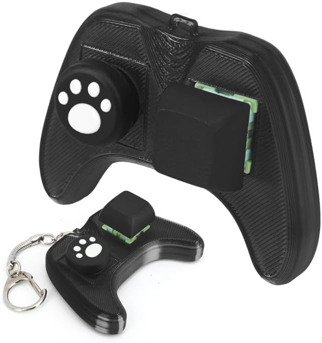Keyboard Fidget Clicker Toy, 3D Printed Black Fidget Keyboard for Adult ...