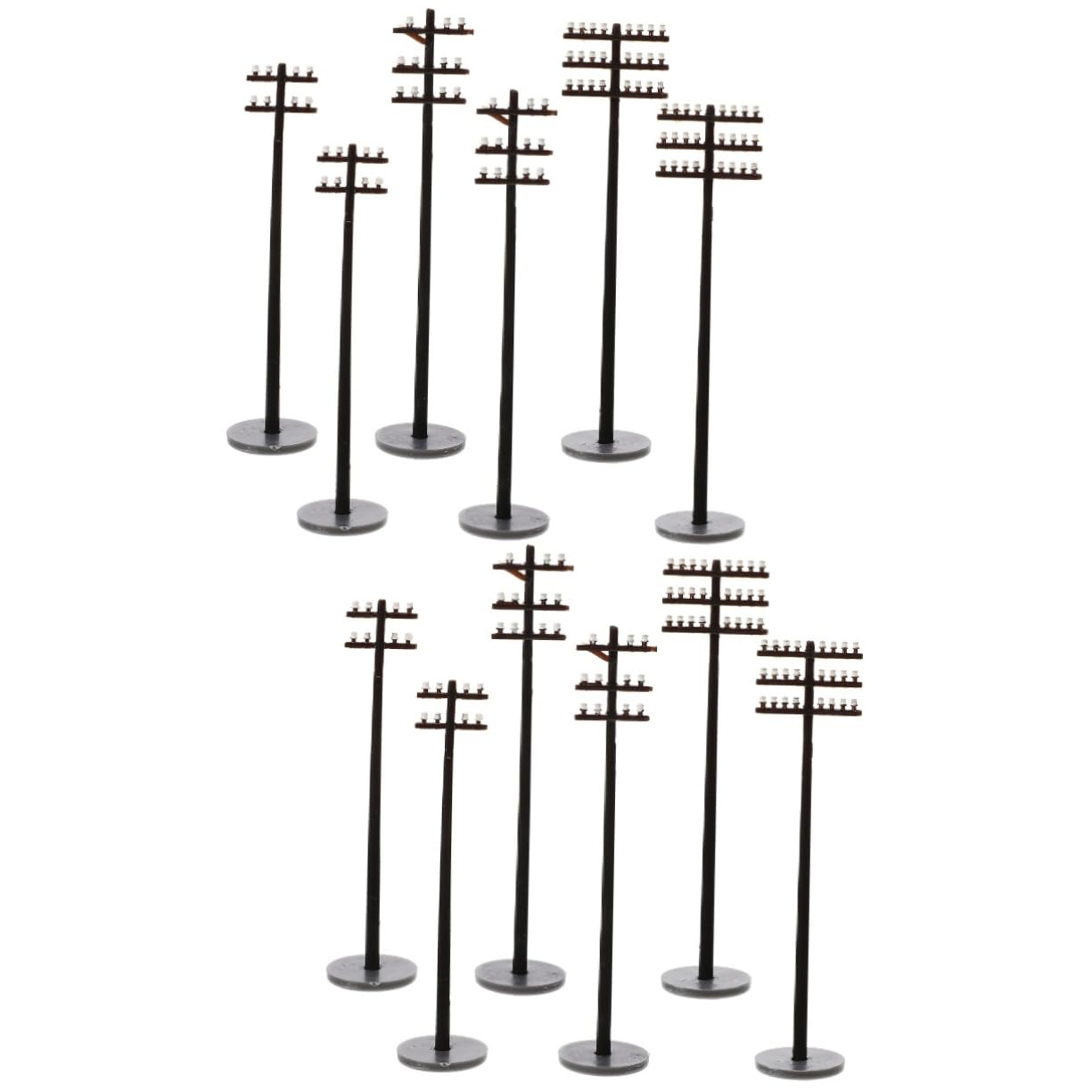 Amazon.com: Tofficu 12 Pcs Micro Landscape Telephone Pole Electric ...