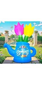 Amazon.com: 6FT Spring Inflatable Outdoor Decoration Inflatable Flowers ...
