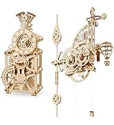 Amazon.com: UGEARS Aero Clock 3D Wooden 300+ pcs Puzzles for Adults ...