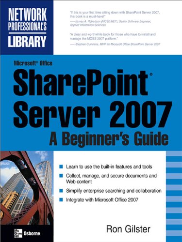 Amazon.com: Microsoft® Office SharePoint® Server 2007: A Beginner's ...