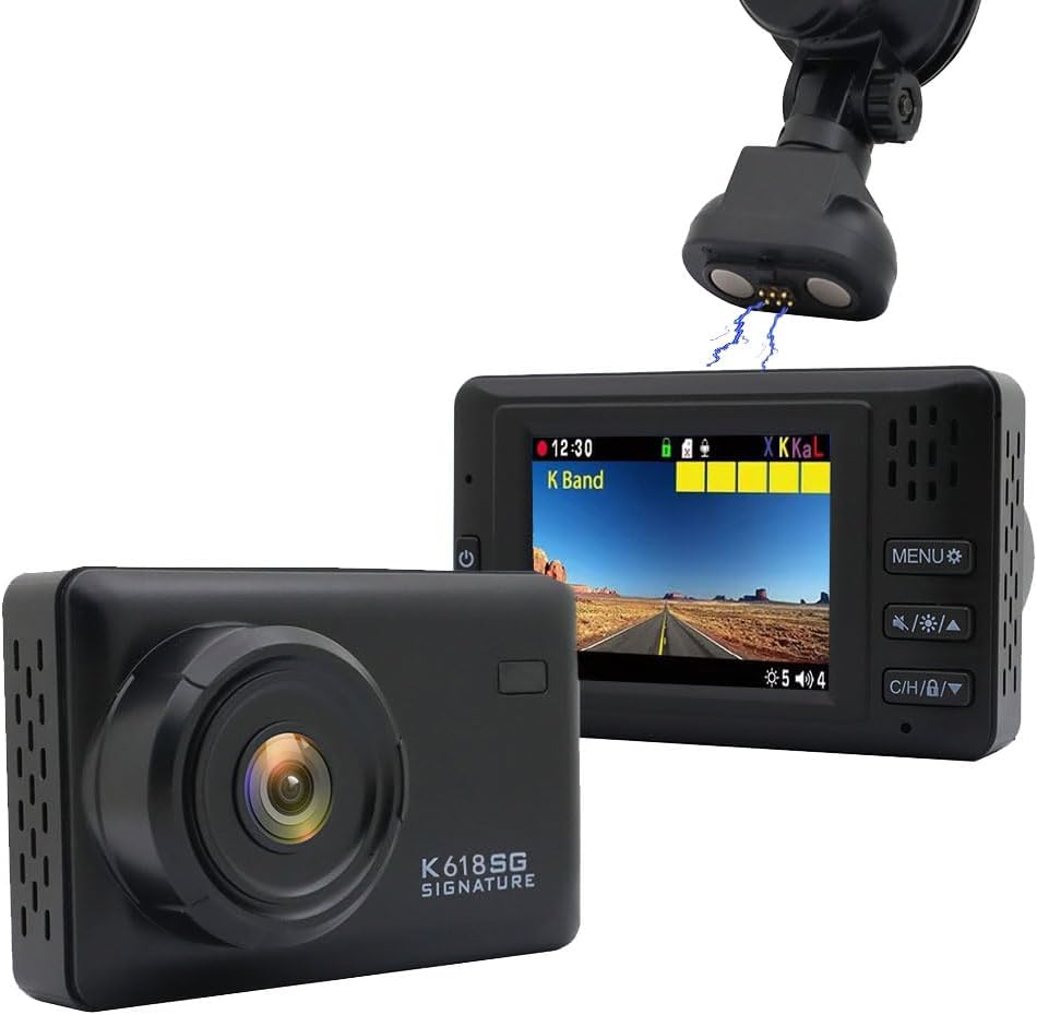 Amazon.com: Anti Radar Dash Cam - 2.4" Display, Magnetic Mount, Real ...