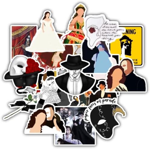 Amazon.com: 20 Pcs Stickers Packs Opera Colorful of Aesthetic The Decal ...