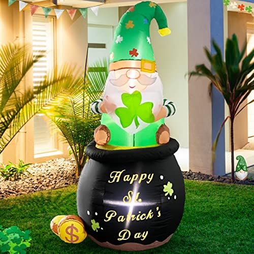 Amazon.com: Buheco St Patricks Day Inflatables Outdoor Decorations 5ft ...