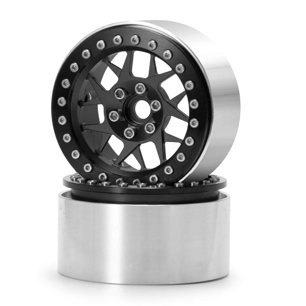 Snapklik.com : MOHERO 2.2 Inches RC Beadlock Wheels/Rims For 1/10 Scale ...