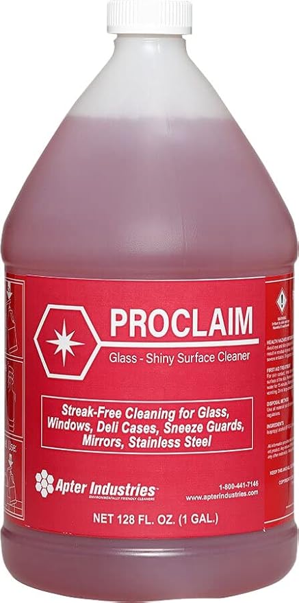 Amazon.com: Apter Industries Proclaim Glass and Shiny Surface Cleaner ...