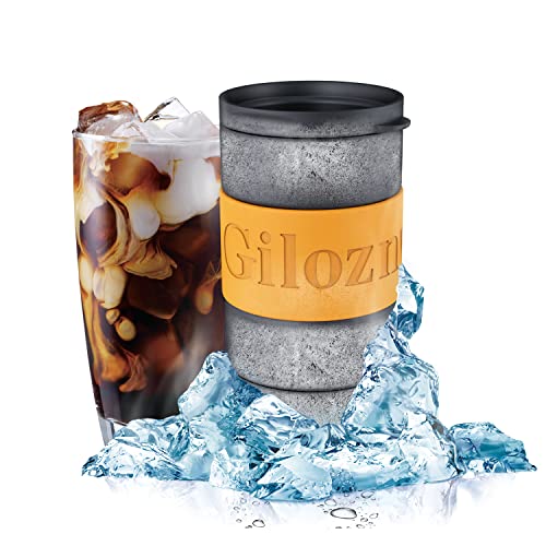 Cooling Freeze Beverage Cup, Coffee/Beer Rapid Cooler Freezer Double ...