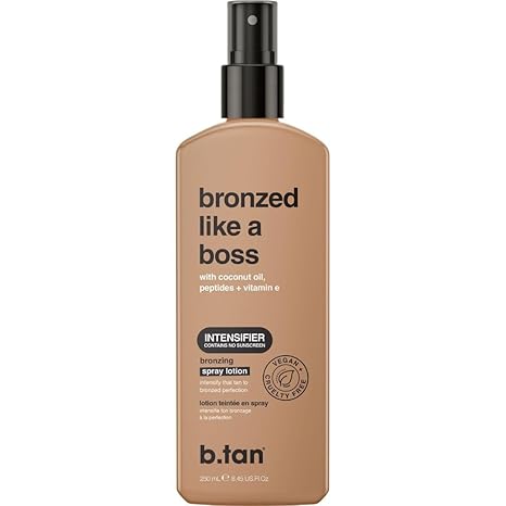 Amazon.com : b.tan Sun Tanning Lotion Spray | Bronzed Like a Boss ...