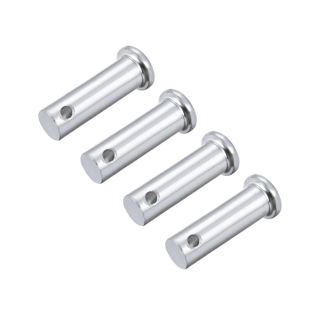 uxcell Single Hole Clevis Pins - 10mm X 30mm Flat Head Zinc-Plating ...