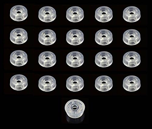 20 Small Clear Round Rubber Feet - .250 H X .671 D - Made in USA - Food ...