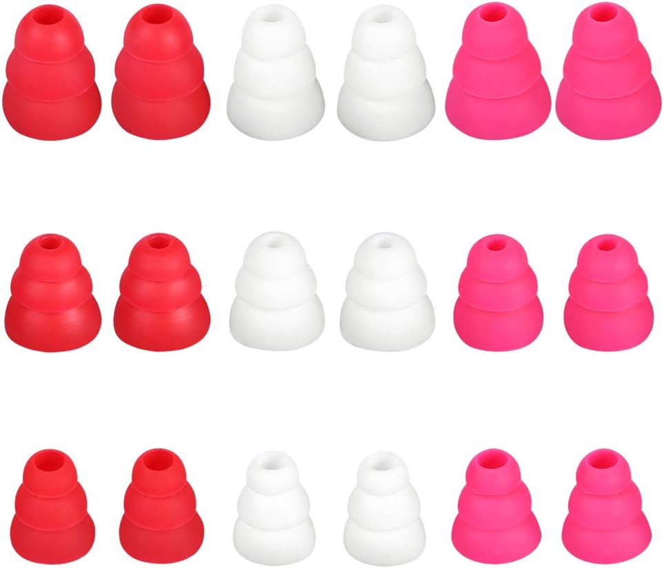 Amazon.com: ALXCD Triple Flange Ear Tip, 6 Pairs S/M/L Size Triple ...