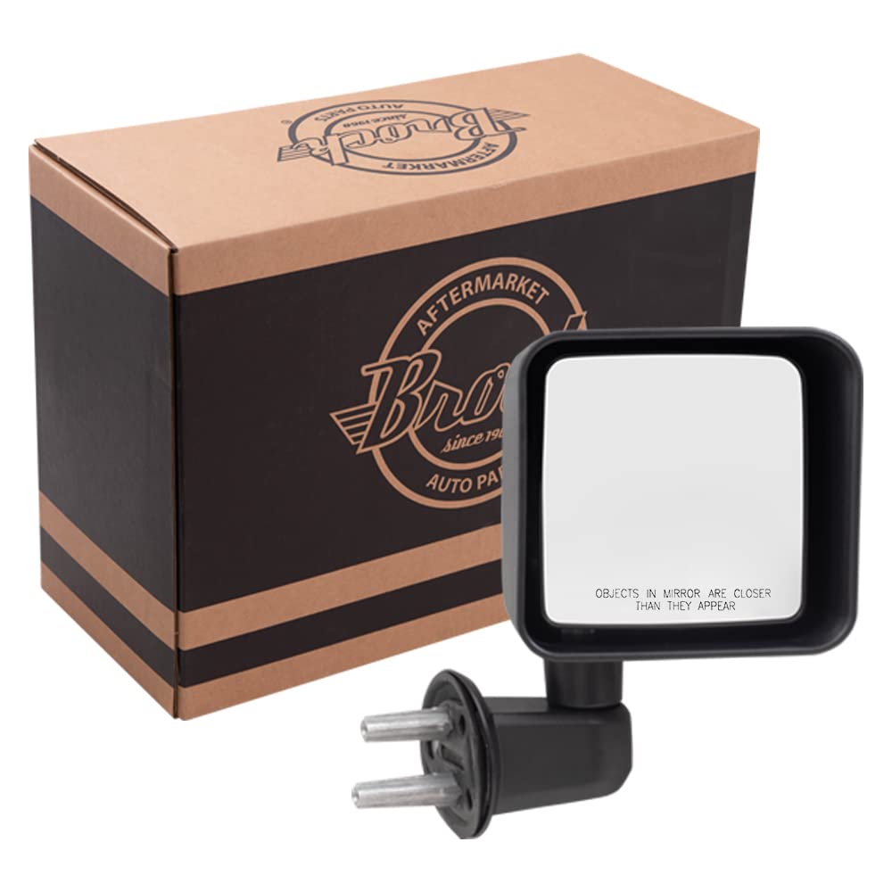 Replacement Passenger Manual Side View Mirror Textured Compatible with ...