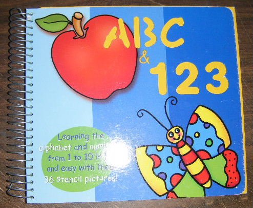 ABC & 123 Stencil Picture Book: 9782764116692: Amazon.com: Books