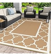 Amazon.com: GENIMO 9' x 18' Outdoor Rug Waterproof for Patio, Foldable ...