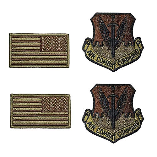 US Air Force Air Combat Command OCP Spice Brown Patch and Flag Bundle | Amazon price tracker ...
