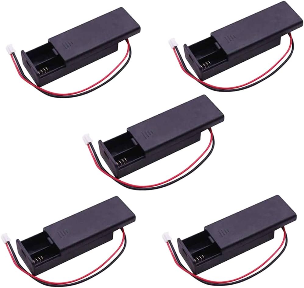 Amazon.com: DIYmall 3V 2XAAA Battery Holder Case Cover Shell with ON ...