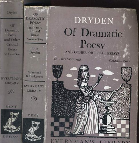 Of Dramatic Poesy and other Critical Essays: John Dryden: Amazon.com: Books