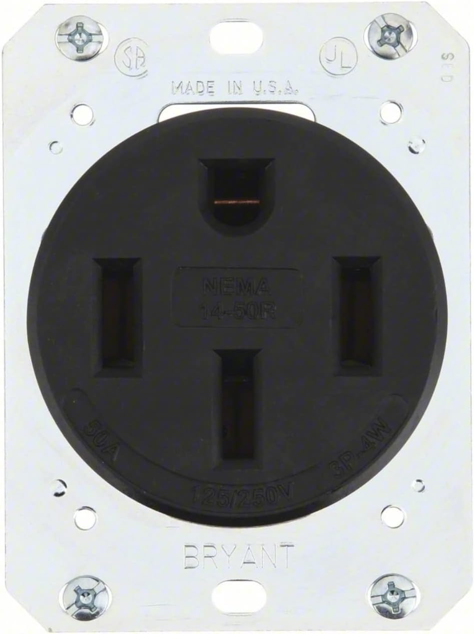 Amazon.com: Hubbell HBL9450A Straight Blade Device Receptacle, RTP ...
