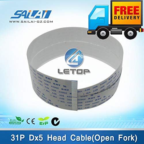 Amazon.com: Printer Parts 20pcs/lot Mut0h Inkjet pritner Head Cable ...