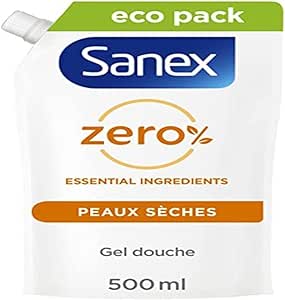 SANEX - Shower Gel Zero% Nourishing - All Skin Types - Eco Refill ...