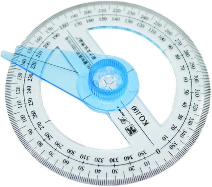 Amazon.com : 360 Degree Angle Measure Circle Protractor 360 Degree ...