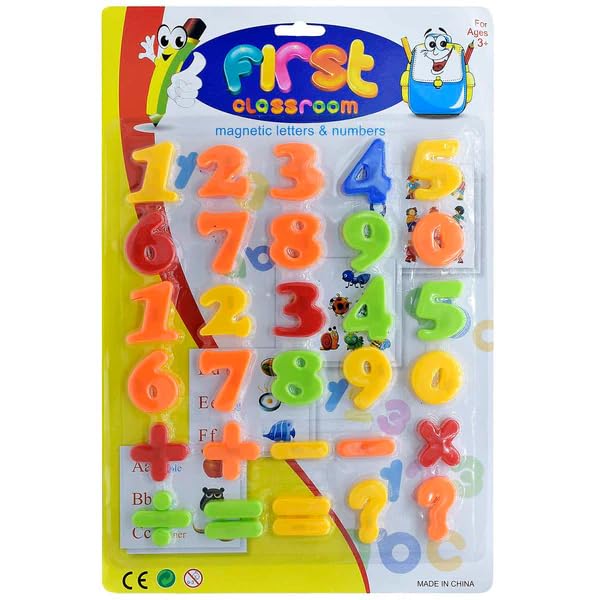 Saya Multicolor 123 Magnetic Numbers | 30 Pcs Set | Fun & Educational ...