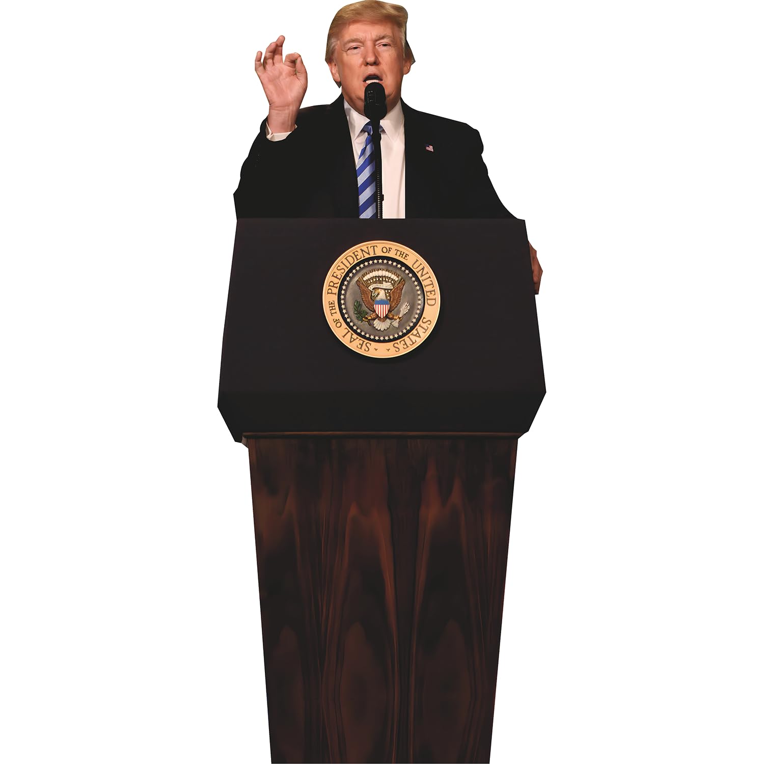Amazon.com: H38239 President Donald Trump Podium 2024 Cardboard Cutout ...