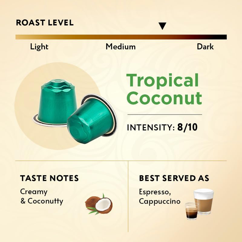 Coffeeza Tropical Coconut Flavoured Coffee Pods with '100% Specialty ...