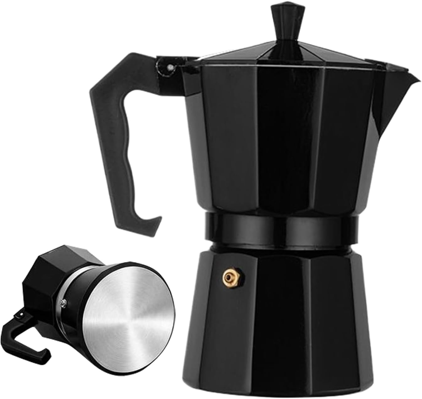 Small Coffee Maker - with Safety Valve Anti-Scald Grip,Italian Coffee ...