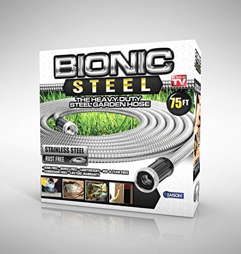 Bionic Steel 304 Stainless Steel Metal Garden Hose 75FT - Lightweight ...