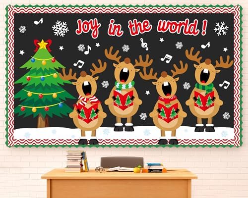 Amazon.com: Christmas Tree Bulletin Board Decorations for Classroom DIY ...