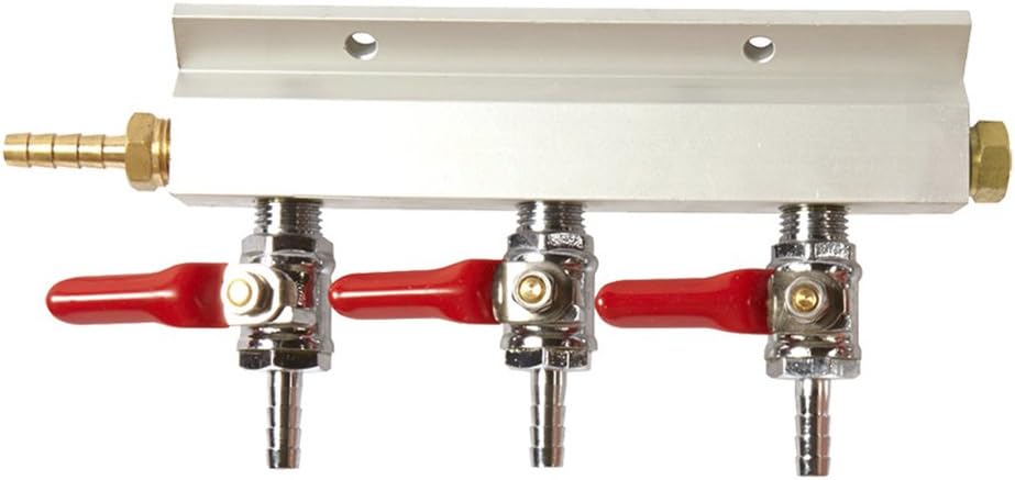 Amazon.com: Three Way Compressed Gas Manifold Gas Line Splitter: Home ...